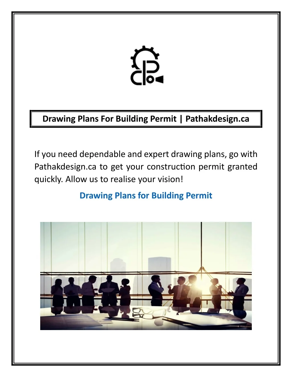 PPT - Drawing Plans For Building Permit | Pathakdesign.ca PowerPoint ...
