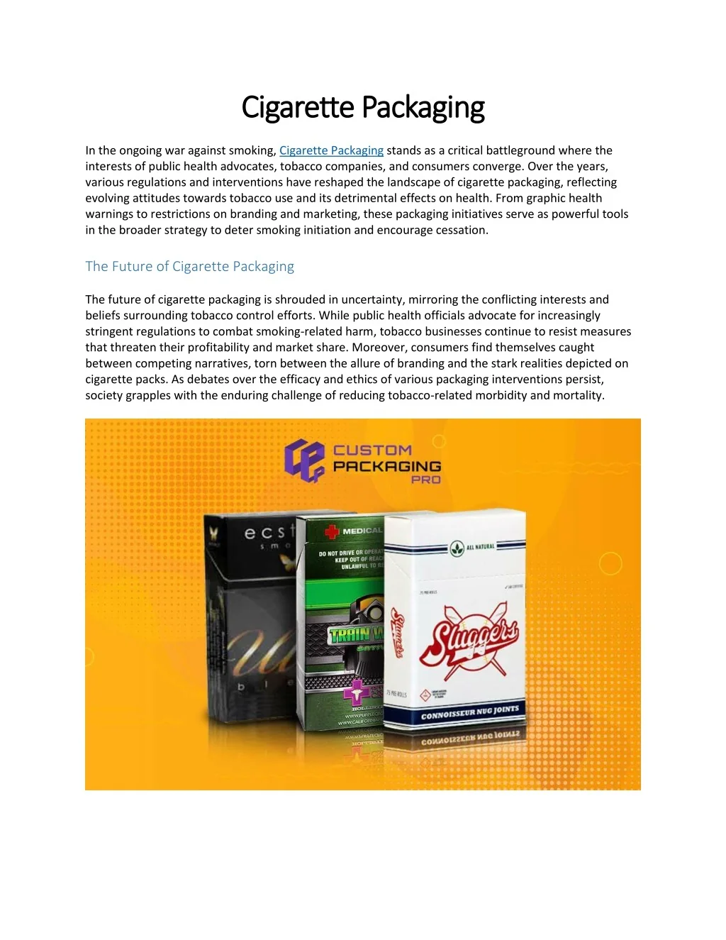 PPT - Cigarette Packaging PowerPoint Presentation, free download - ID ...