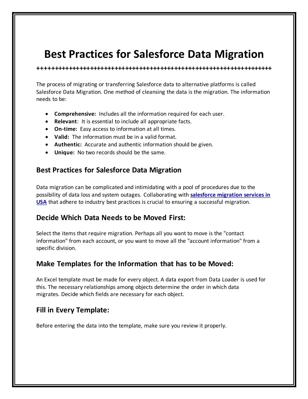 PPT - Best Practices for Salesforce Data Migration PowerPoint ...