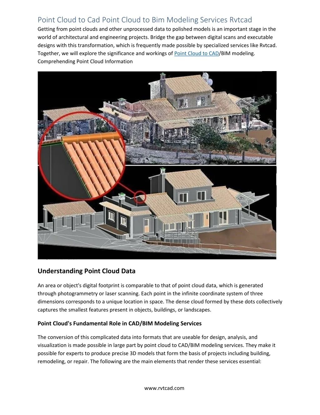 PPT - Point Cloud to Cad Point Cloud to Bim Modeling Services Rvtcad PowerPoint Presentation ...