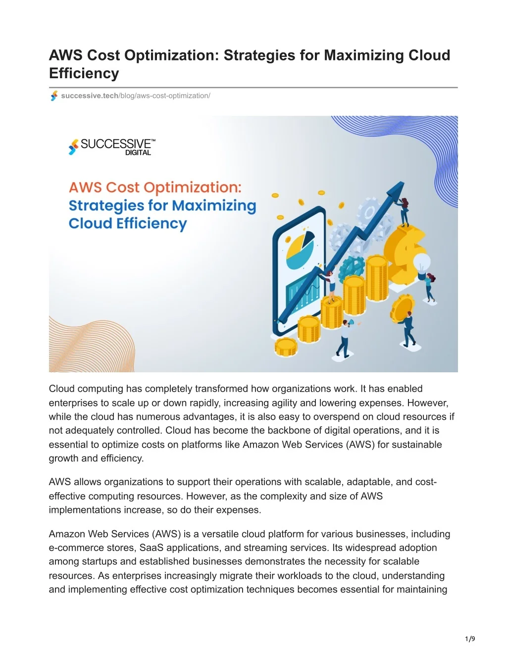 PPT - AWS Cost Optimization: Strategies for Maximizing Cloud Efficiency ...