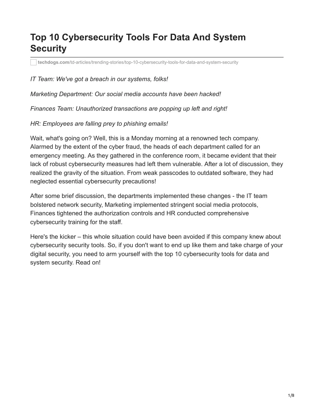 Ppt Top 10 Cybersecurity Tools For Data And System Security 5826