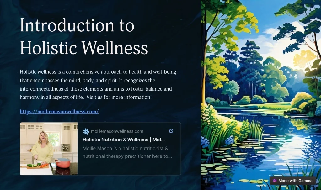 PPT - Holistic Wellness | Mollie Mason PowerPoint Presentation, free ...