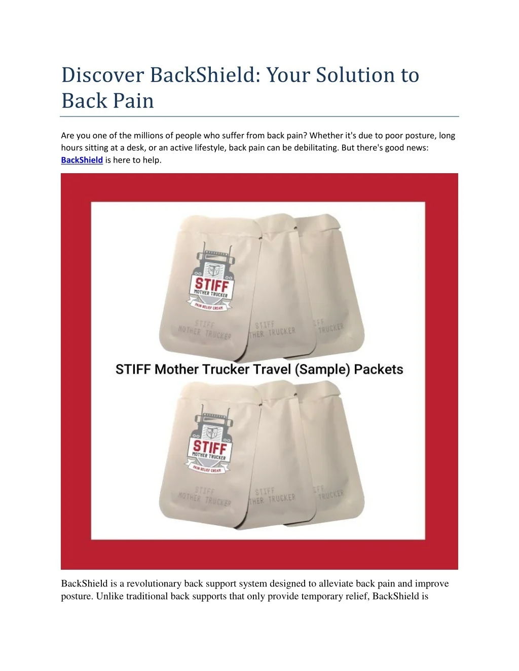 PPT - Discover BackShield PowerPoint Presentation, free download - ID ...