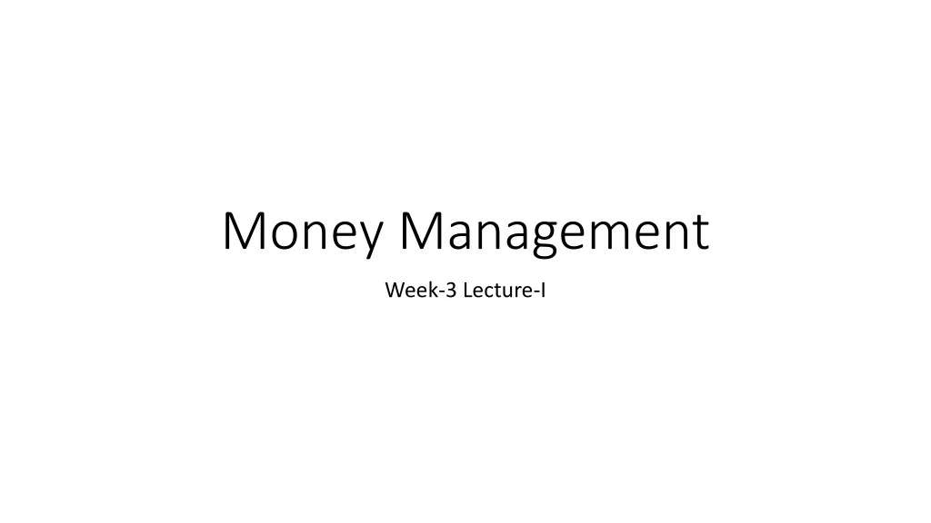 PPT - Money Management PowerPoint Presentation, free download - ID:13178683