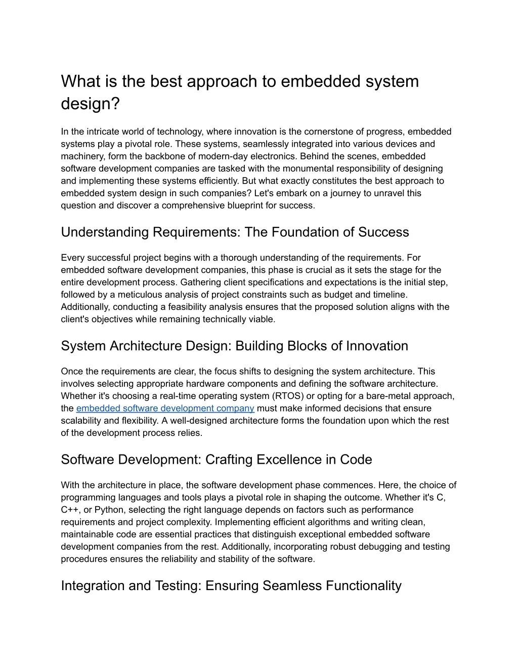 PPT - What is the best approach to embedded system design PowerPoint ...