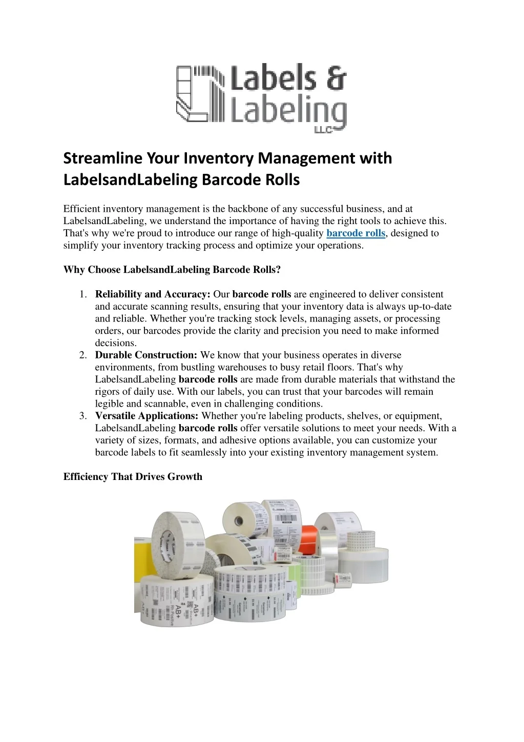 PPT - Streamline Your Inventory Management with LabelsandLabeling ...