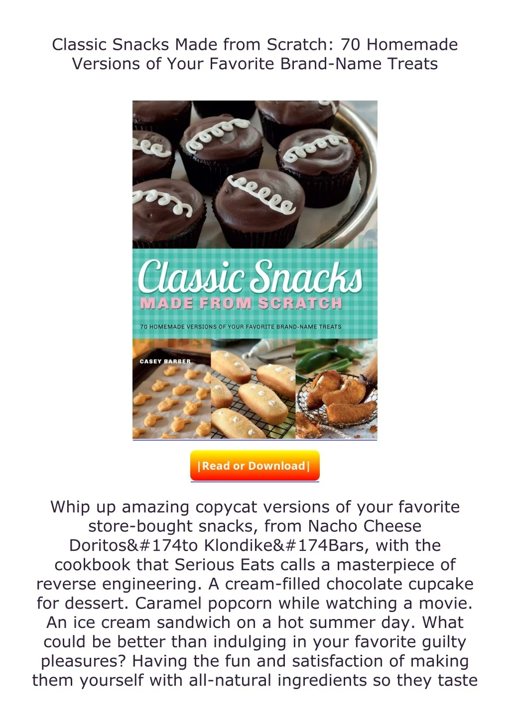 PPT - Classic-Snacks-Made-from-Scratch-70-Homemade-Versions-of-Your ...