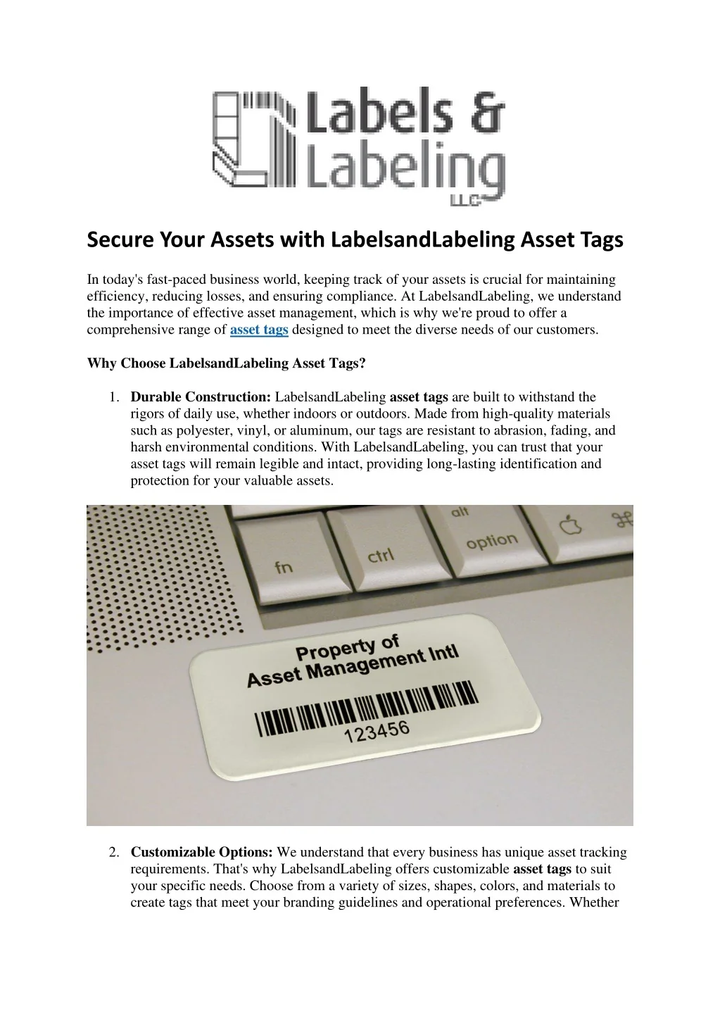 PPT - Secure Your Assets with LabelsandLabeling Asset Tags PowerPoint ...