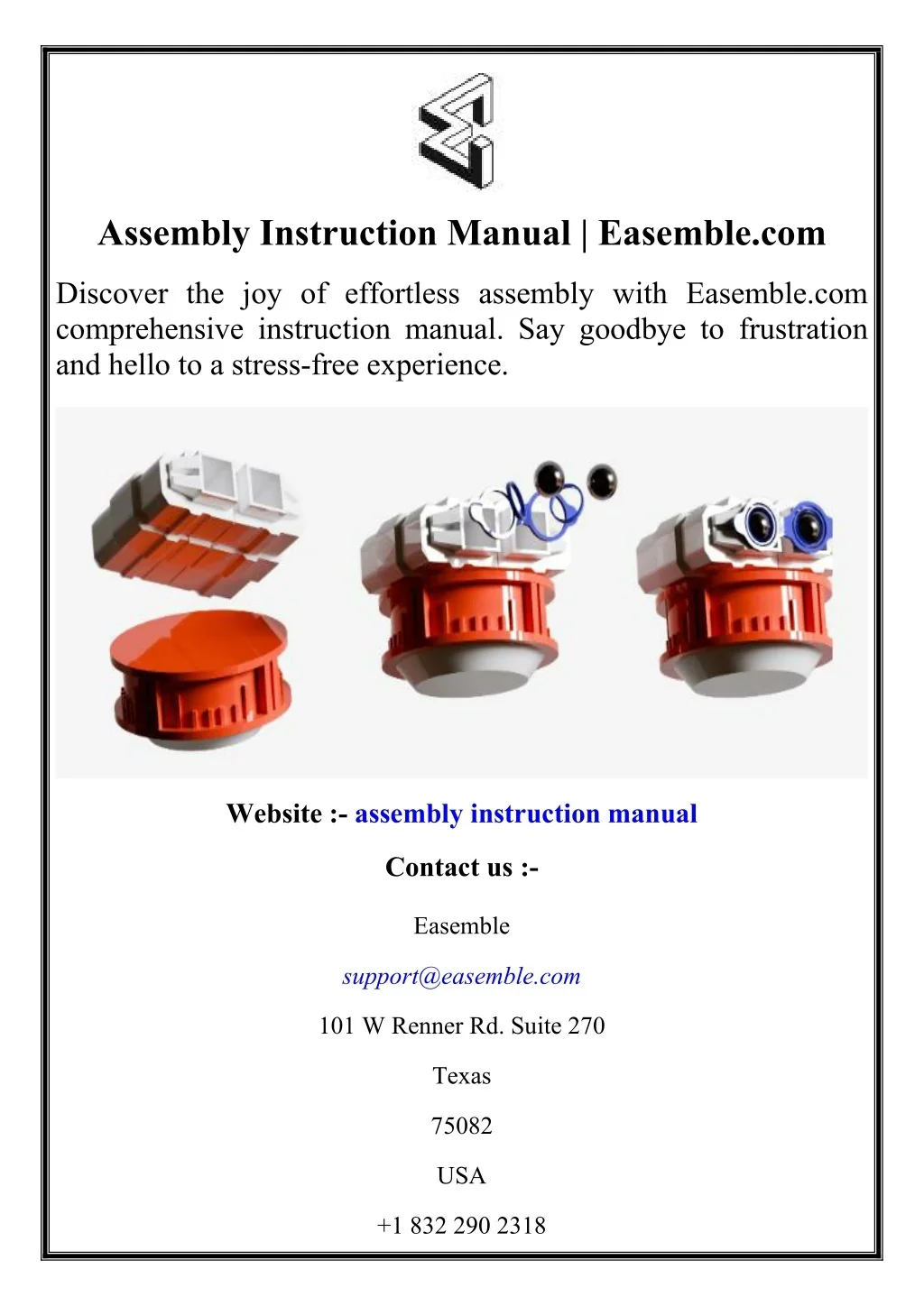 PPT - Assembly Instruction Manual Easemble.com PowerPoint Presentation ...