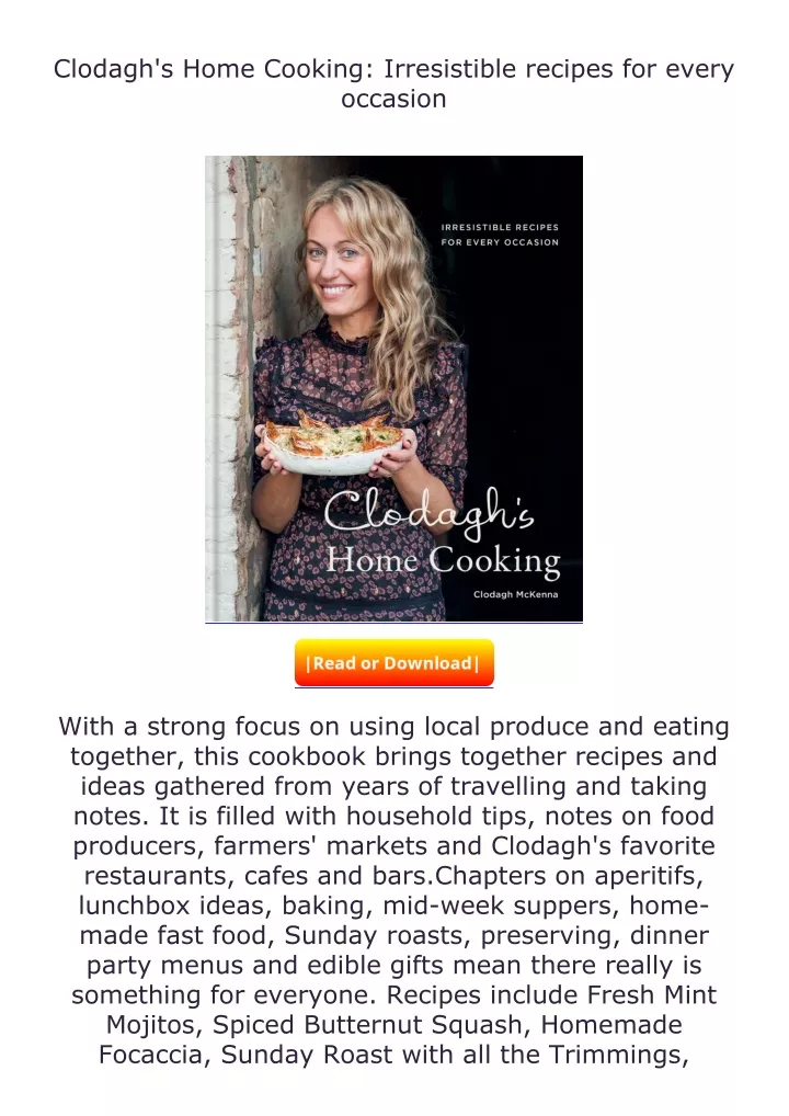 PPT - ️get (⚡️pdf⚡️) download Clodagh's Home Cooking: Irresistible ... PPT - ️get (⚡️pdf⚡️) download Clodagh's Home Cooking: Irresistible ...