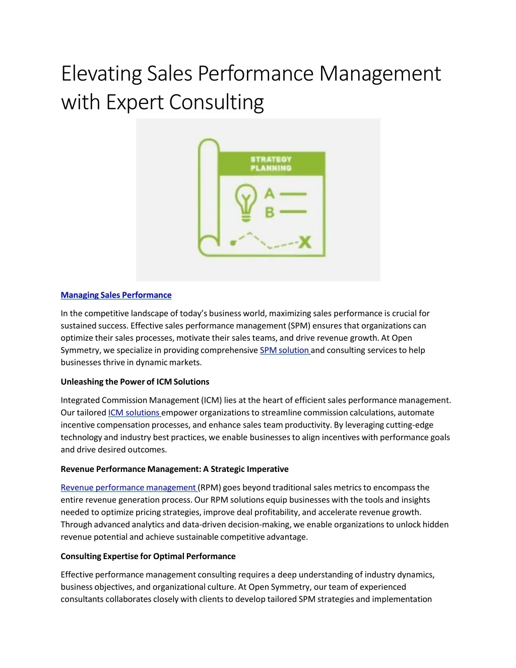 PPT - Elevating Sales Performance Management with Expert Consulting ...