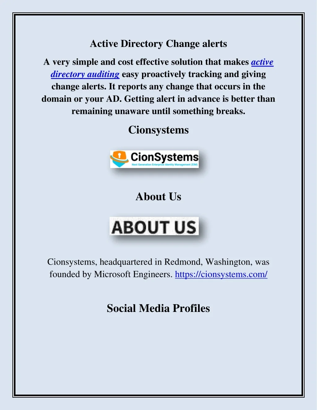 PPT - Active Directory Change alerts, cionsystems.com PowerPoint ...
