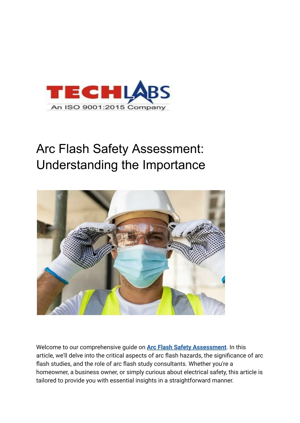 PPT - Arc Flash Safety Assessment_ Understanding the Importance ...