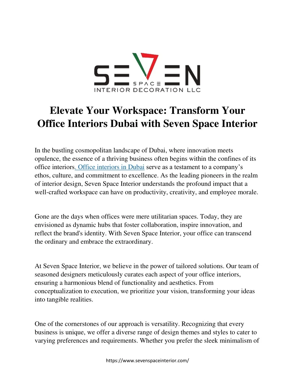 PPT - Elevate Your Workspace: Transform Your Office Interiors Dubai ...