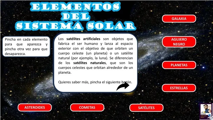 PPT - Infografía interactiva sobre elementos del Sistema Solar ...
