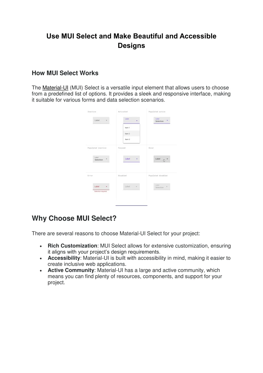 PPT - Use MUI Select and Make Beautiful and Accessible Designs ...