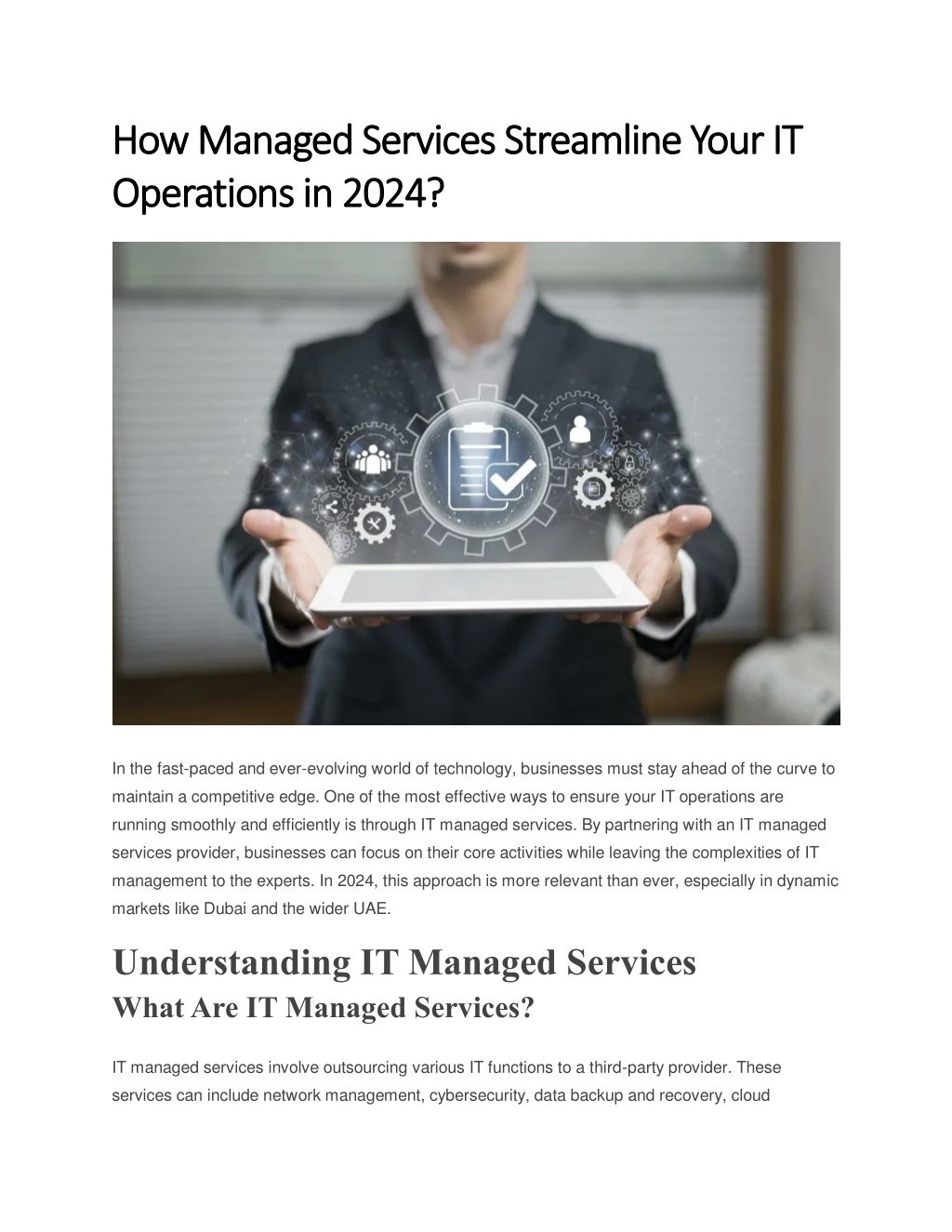 PPT - How Managed Services Streamline Your IT Operations in 2024 ...