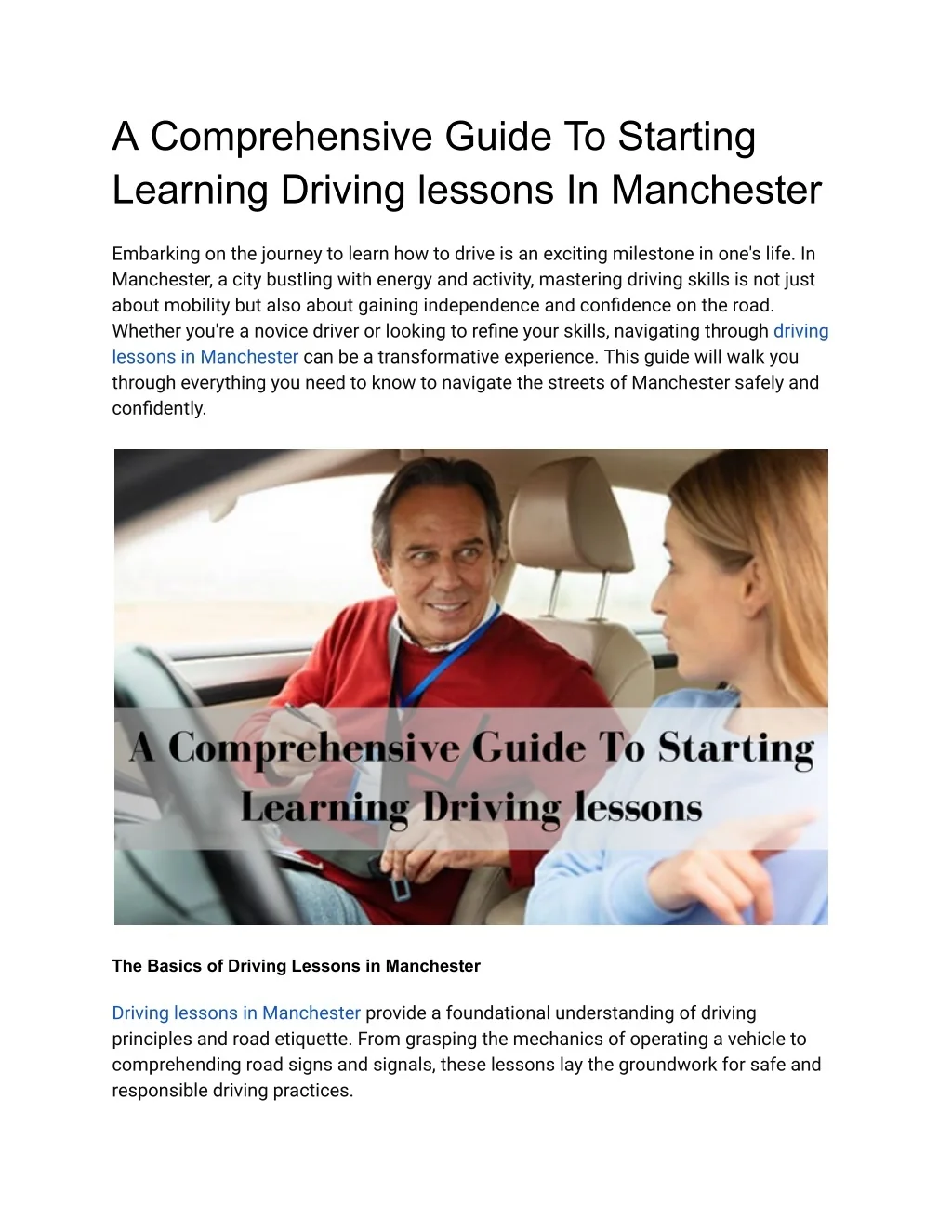 PPT - A Comprehensive Guide To Starting Learning Driving lessons In ...