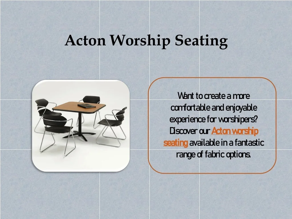 PPT - Acton Worship Seating PowerPoint Presentation, free download - ID:13231079
