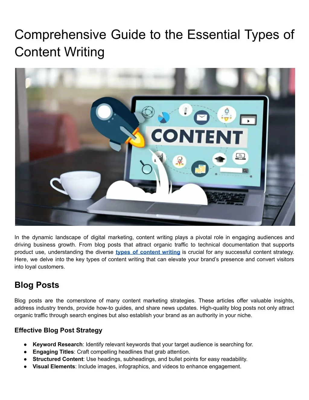 PPT - Comprehensive Guide to the Essential Types of Content Writing PowerPoint Presentation - ID ...