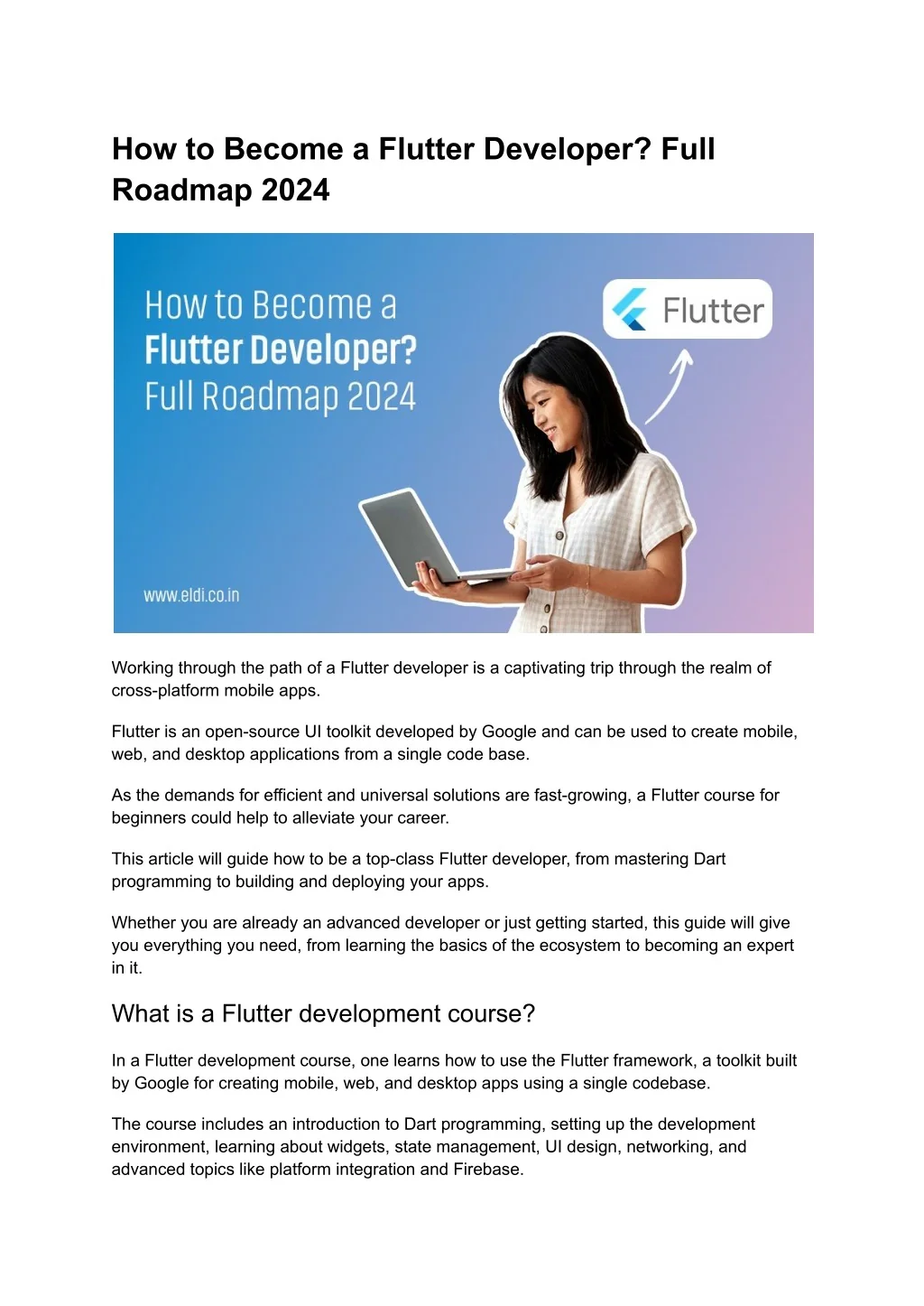 PPT - How to Become a Flutter Developer_ Full Roadmap 2024 PowerPoint ...
