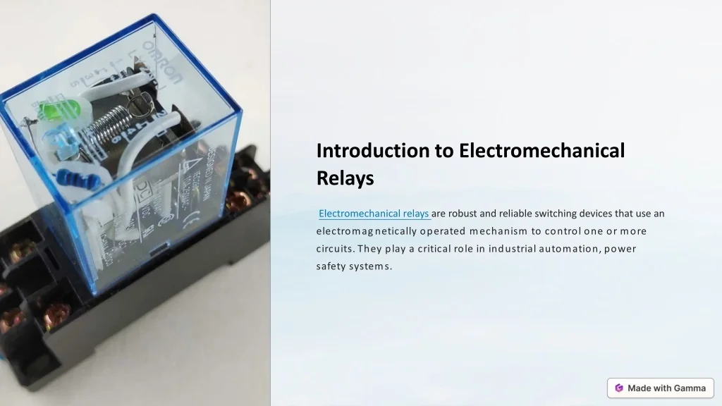 PPT - Understanding Electromechanical Relay Principles, Types, & Future PowerPoint Presentation ...