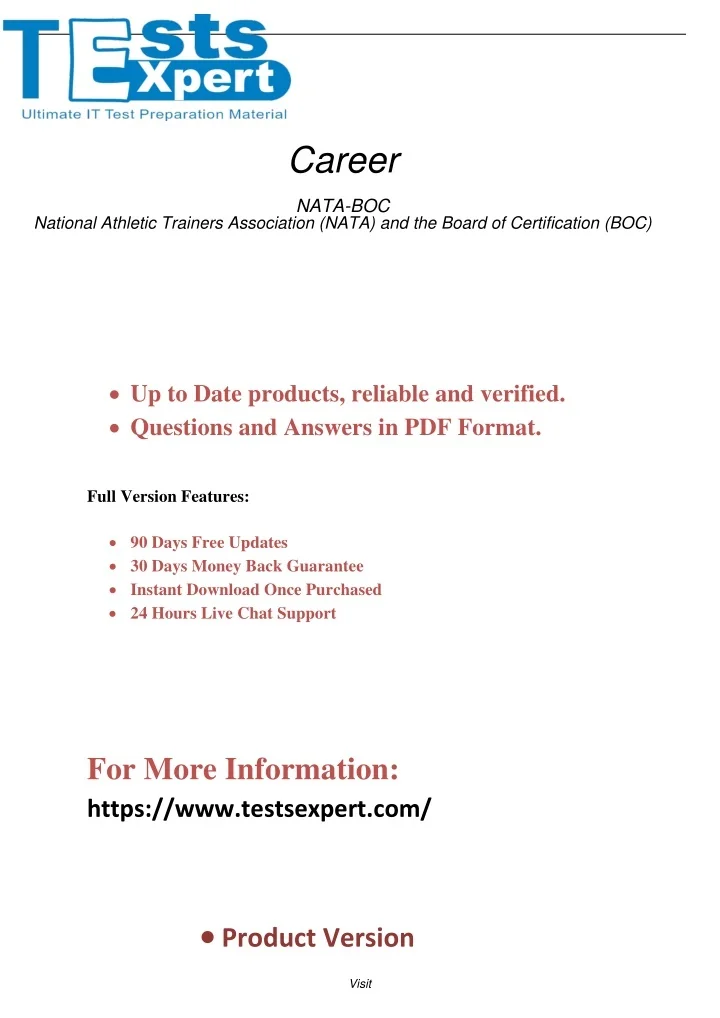 PPT - Crush the NATA-BOC Exam Your Path to Athletic Trainer Success ...