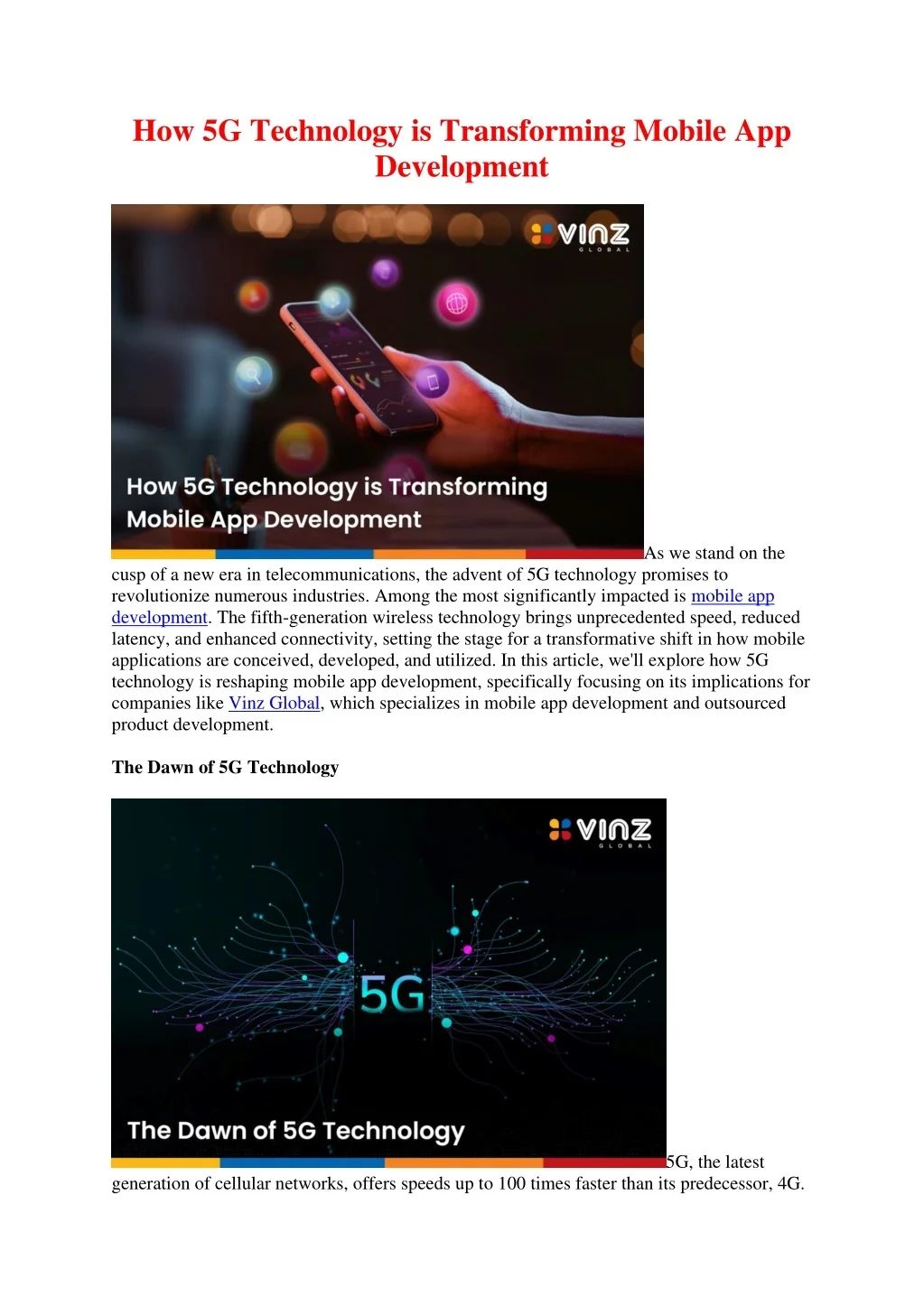 PPT - How 5G Technology is Transforming Mobile App Development ...