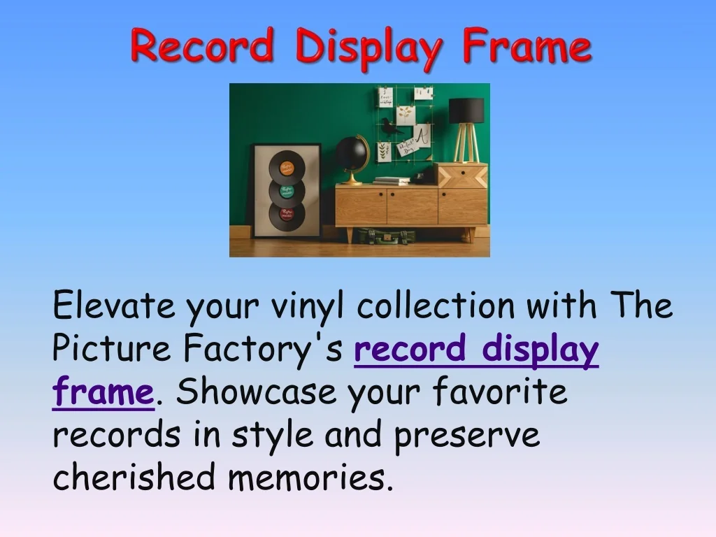 PPT - Record Display Frame PowerPoint Presentation, free download - ID ...