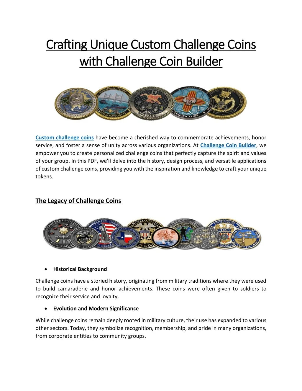 PPT - Crafting Unique Custom Challenge Coins with Challenge Coin ...