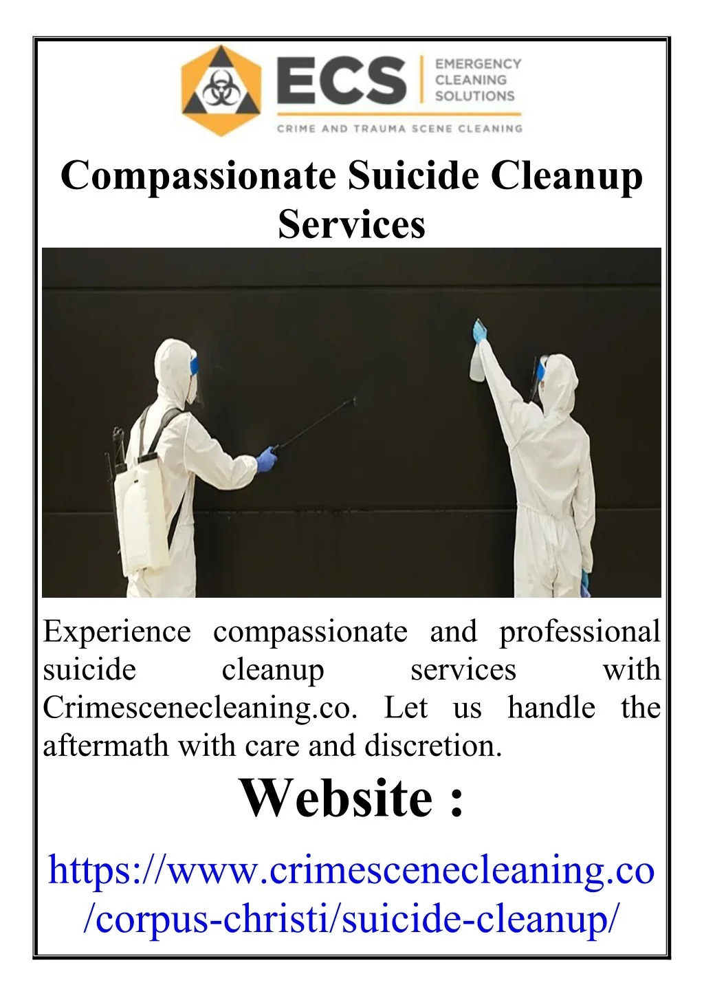 PPT - Compassionate Suicide Cleanup Services PowerPoint Presentation ...