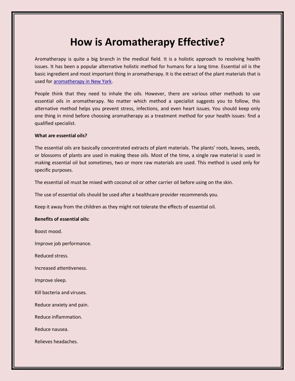PPT - How is Aromatherapy Effective PowerPoint Presentation, free ...