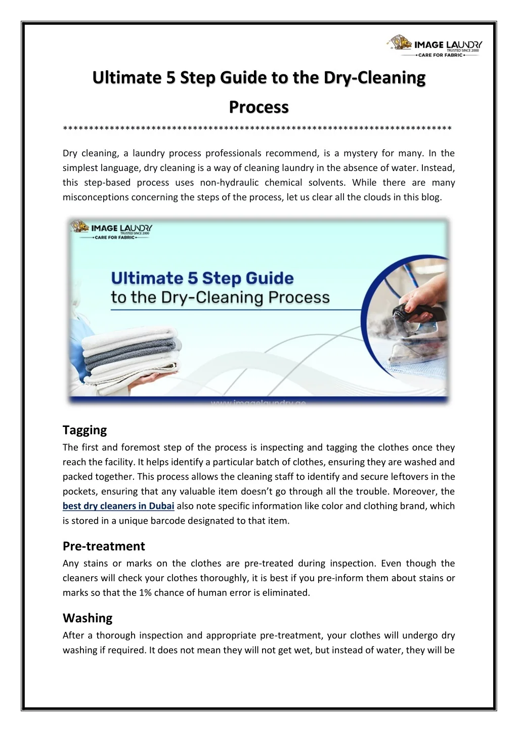 PPT - Ultimate 5 Step Guide to the Dry-Cleaning Process PowerPoint ...