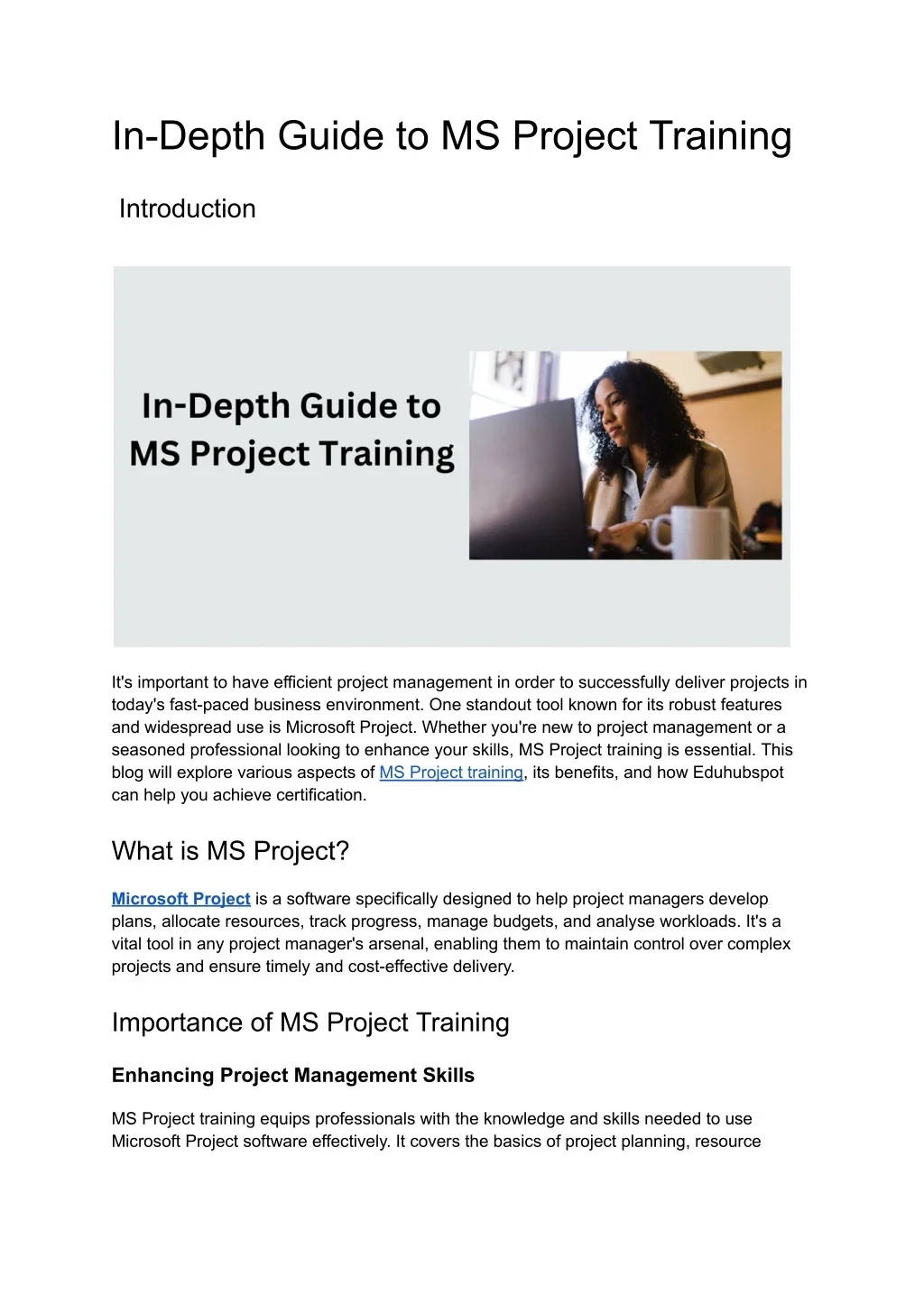 PPT - In-Depth Guide to MS Project Training PowerPoint Presentation ...