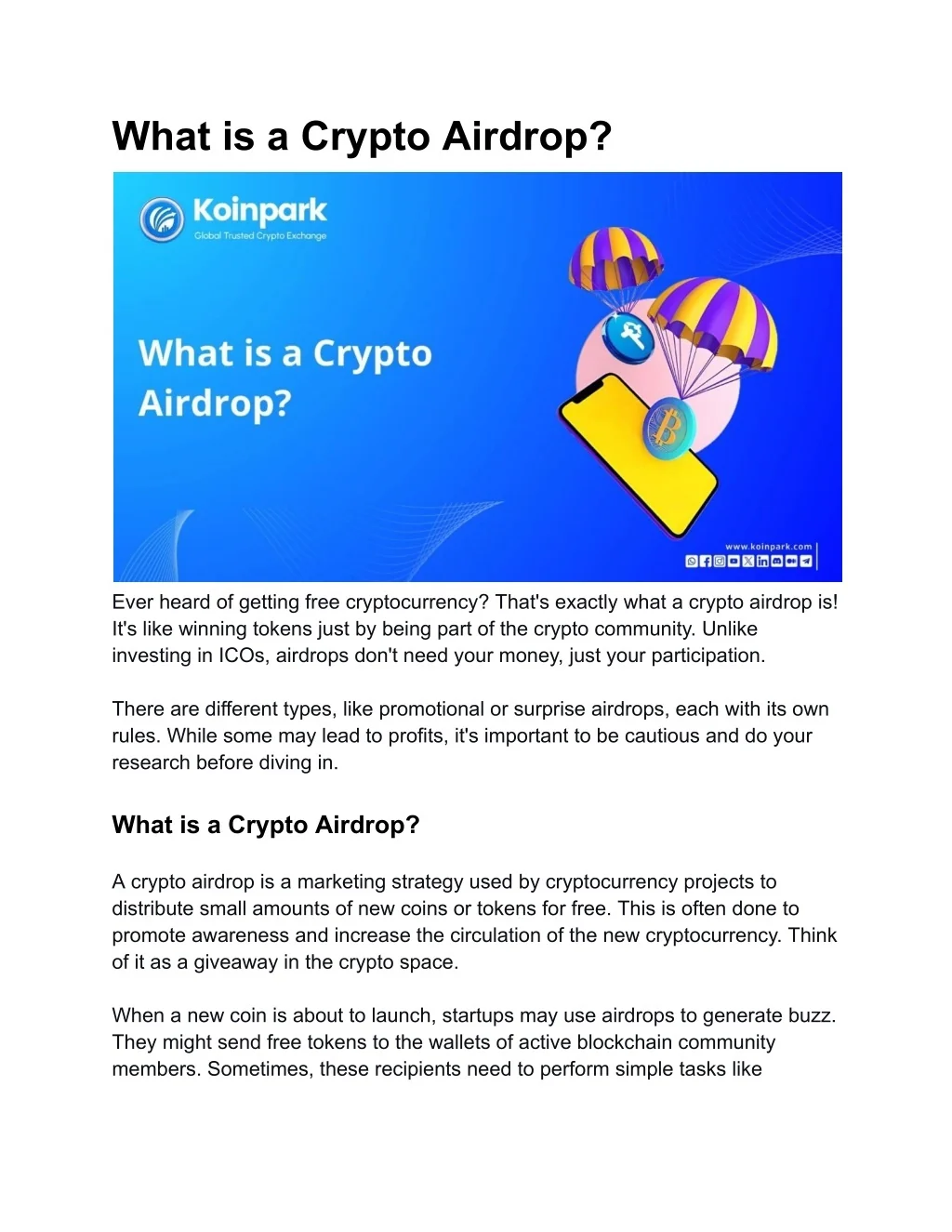 PPT - What is a Crypto Airdrop PowerPoint Presentation, free download - ID:13275853