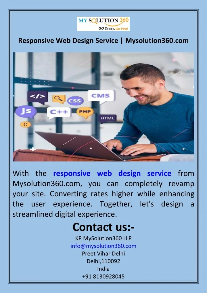 PPT - Responsive Web Design Service Mysolution360.com PowerPoint Presentation - ID:13276619
