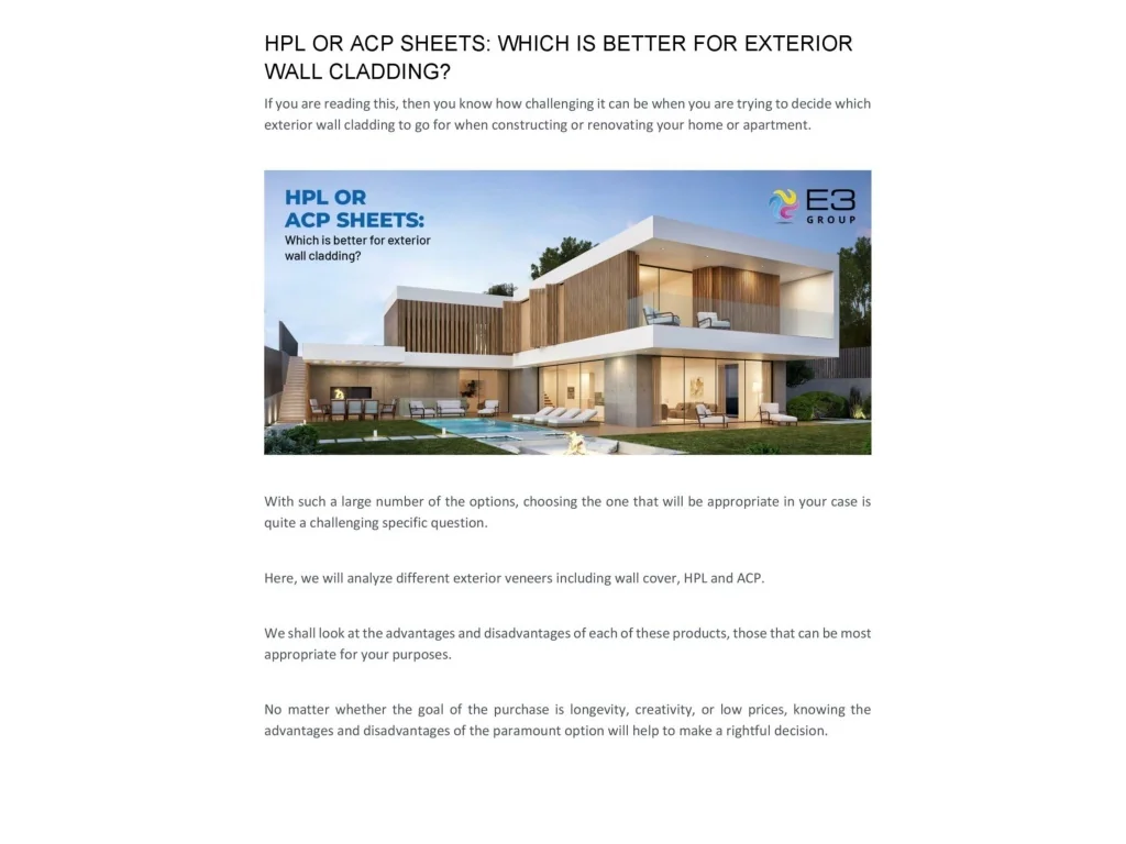 PPT - Hpl Or Acp Sheets_ Which Is Better For Exterior Wall Cladding (3 ...