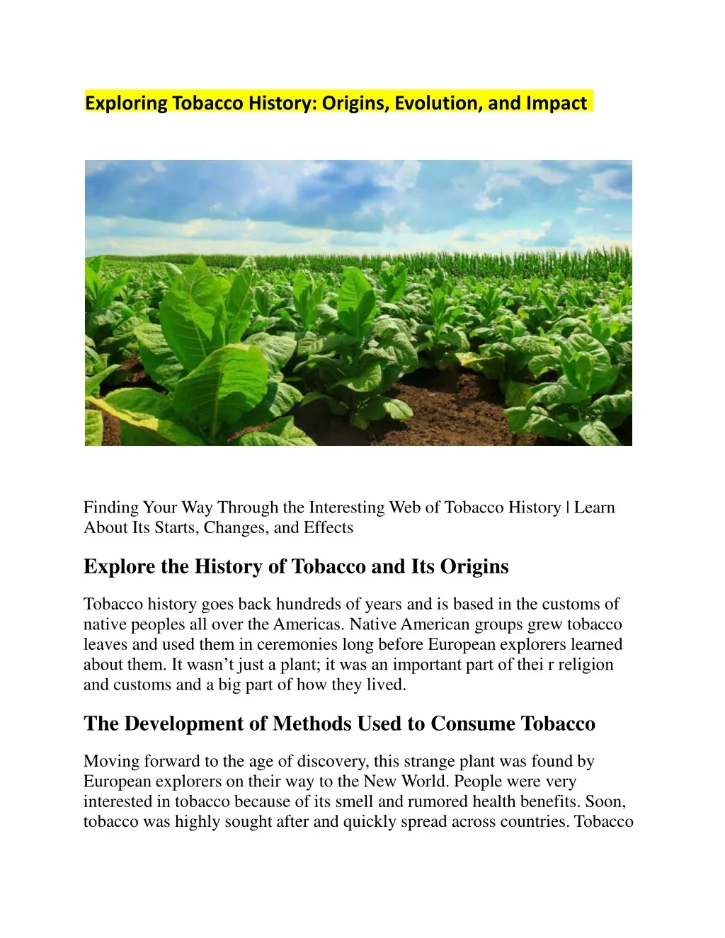 PPT - Exploring-Tobacco-History-Origins_-Evolution_-and-Impact ...