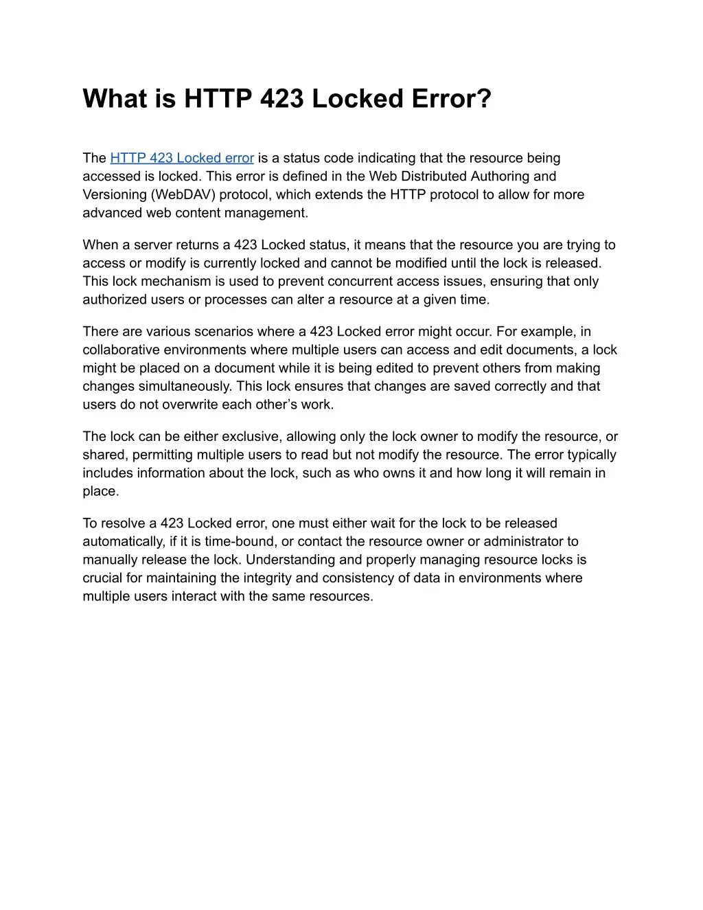 PPT - What is HTTP 423 Locked Error? PowerPoint Presentation, free download - ID:13278570