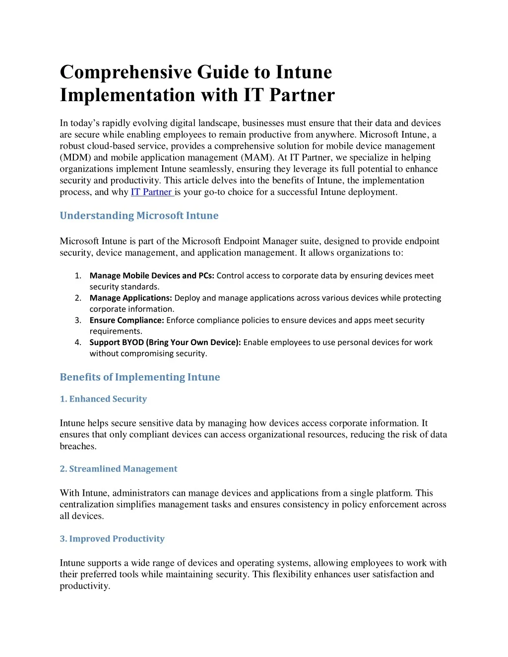 PPT - Intune implementation PowerPoint Presentation, free download - ID ...