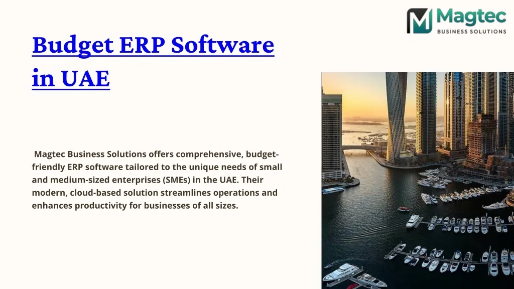 PPT - Budget-ERP-Software-in-UAE by Magtec Business Solutions ...