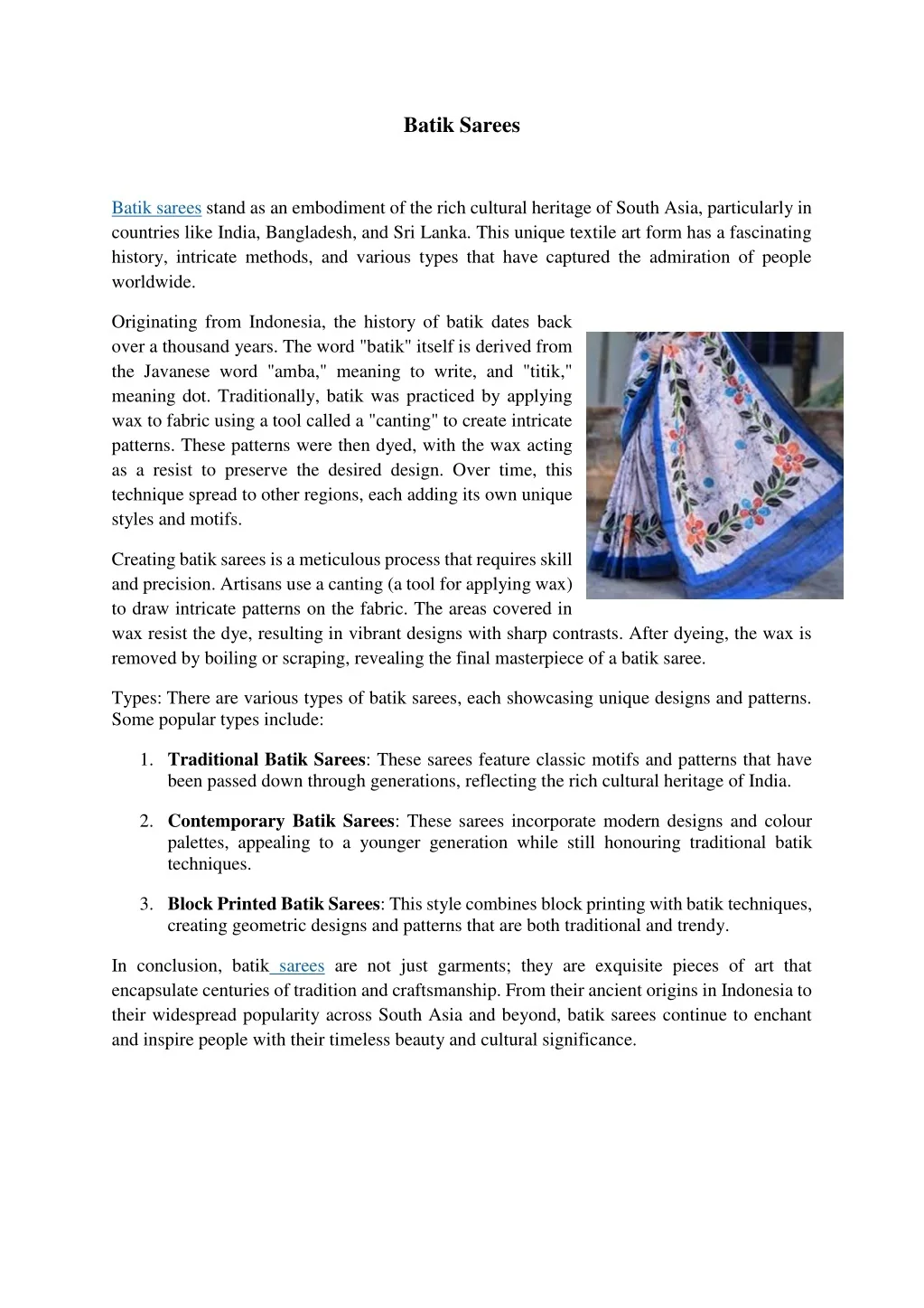 PPT - Batik Sarees PowerPoint Presentation, free download - ID:13285165