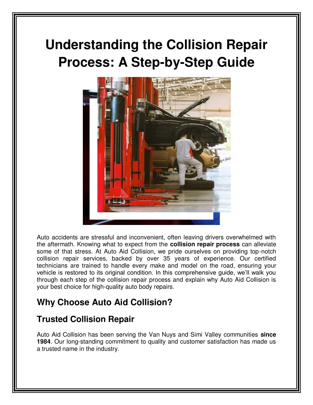 PPT - Understanding the Collision Repair Process A Step-by-Step Guide ...