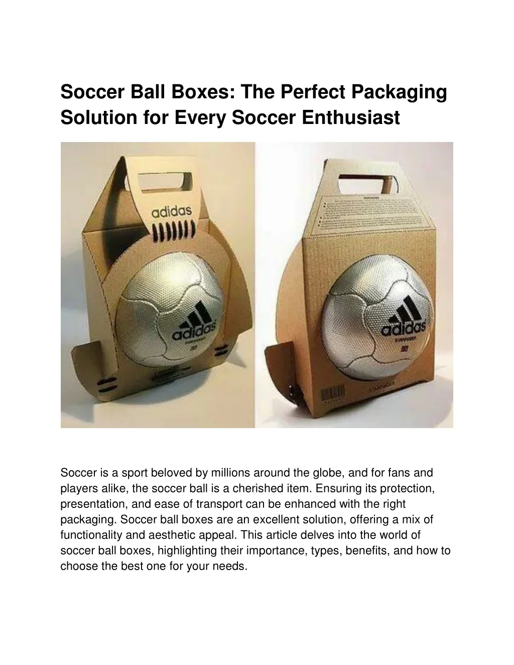 PPT - Soccer Ball Boxes: The Perfect Packaging Solution for Every ...