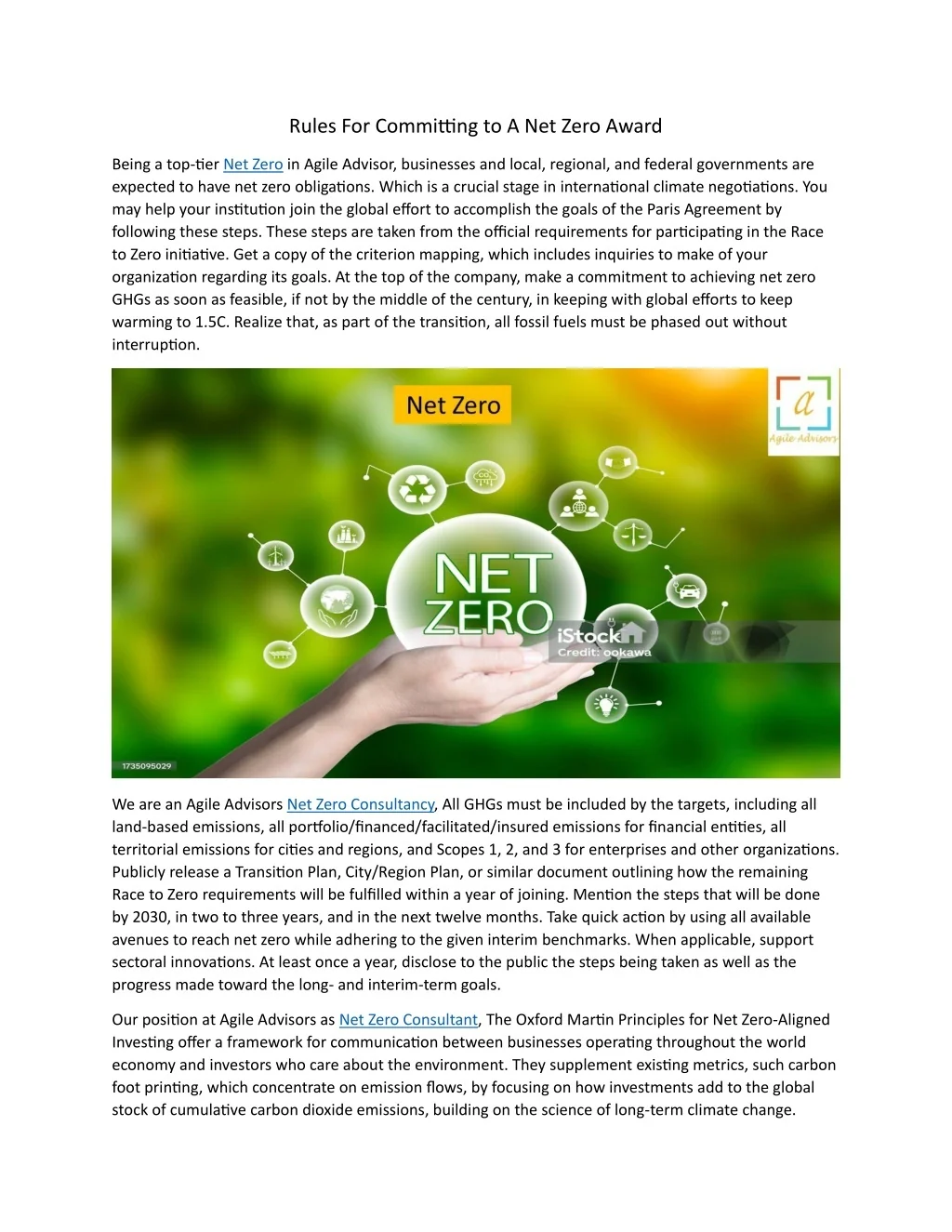 PPT - Rules For Committing to A Net Zero Award 13.6.24 PowerPoint ...
