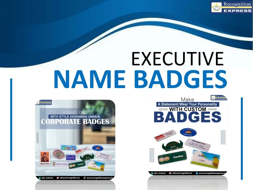 PPT - Executive Name Badges PowerPoint Presentation, free download - ID ...