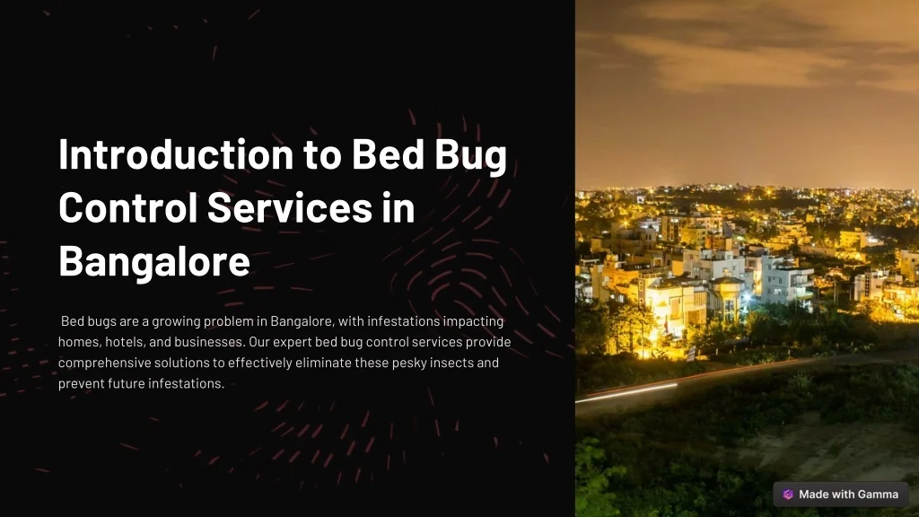 PPT - Introduction-to-Bed-Bug-Control-Services-in-Bangalore PowerPoint Presentation - ID:13306864