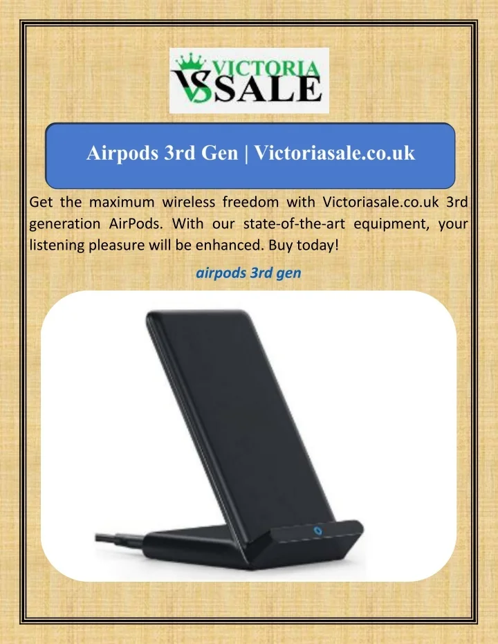 PPT - Airpods 3rd Gen Victoriasale.co.uk PowerPoint Presentation, free ...