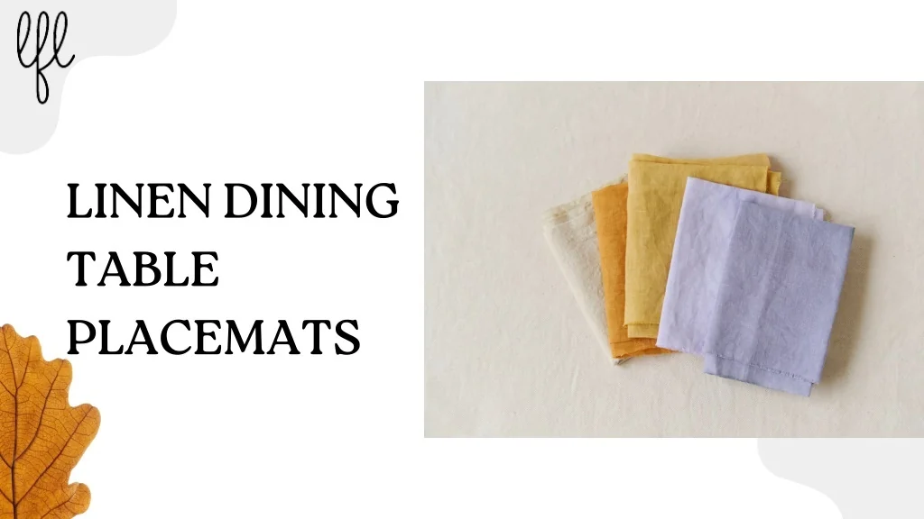 PPT - linen dining table placemats PowerPoint Presentation, free ...